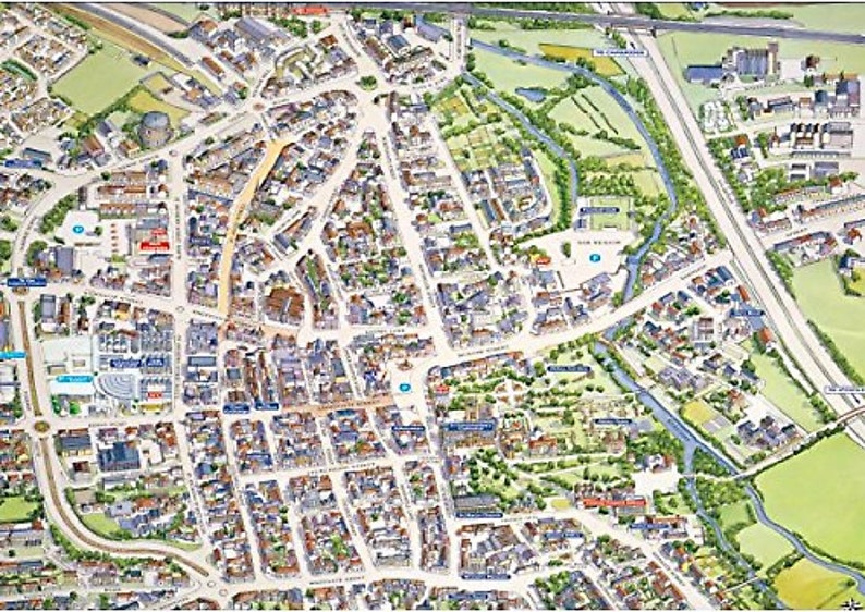 Cityscapes Street Map of Bury St Edmunds 400 Piece Jigsaw - Etsy