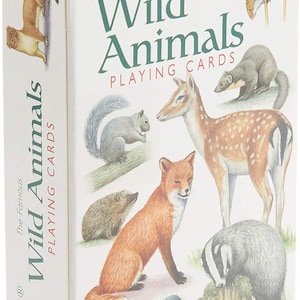 Wild Animals Set of 52 Playing Cards + Jokers - Etsy
