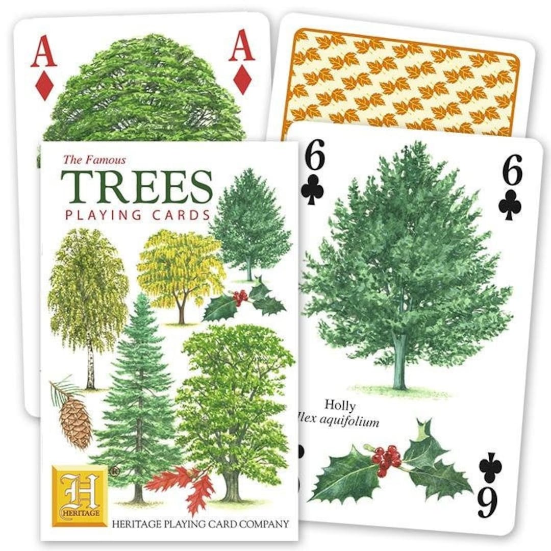 Trees Standard Set of 52 Playing Cards + Jokers - Etsy