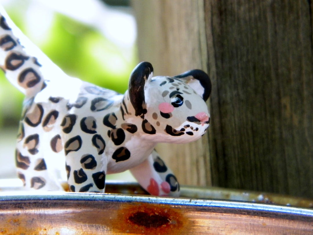 Snow Leopard Miniature - Etsy