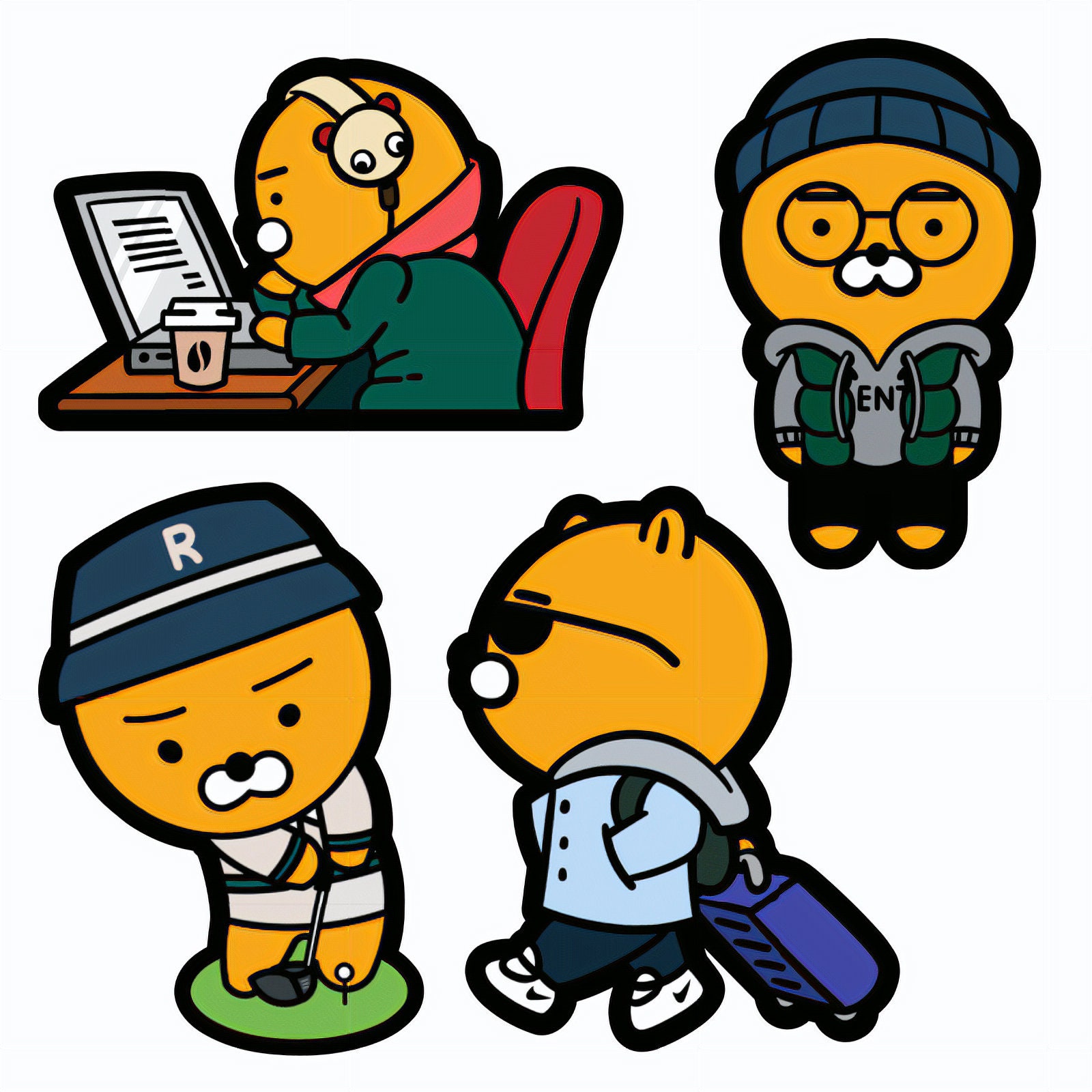 Kakaotalk Ryan Sticker Pack - Etsy