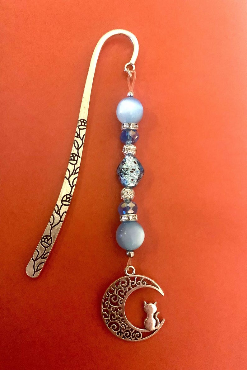 Crystal Beaded Shepherd’s Hook Metal Bookmark - Etsy
