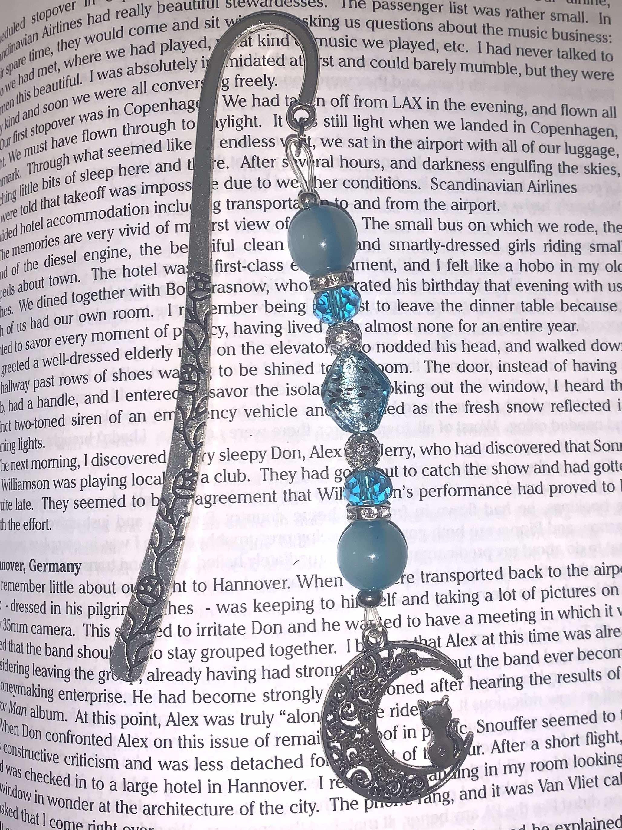 Crystal Beaded Shepherd’s Hook Metal Bookmark - Etsy