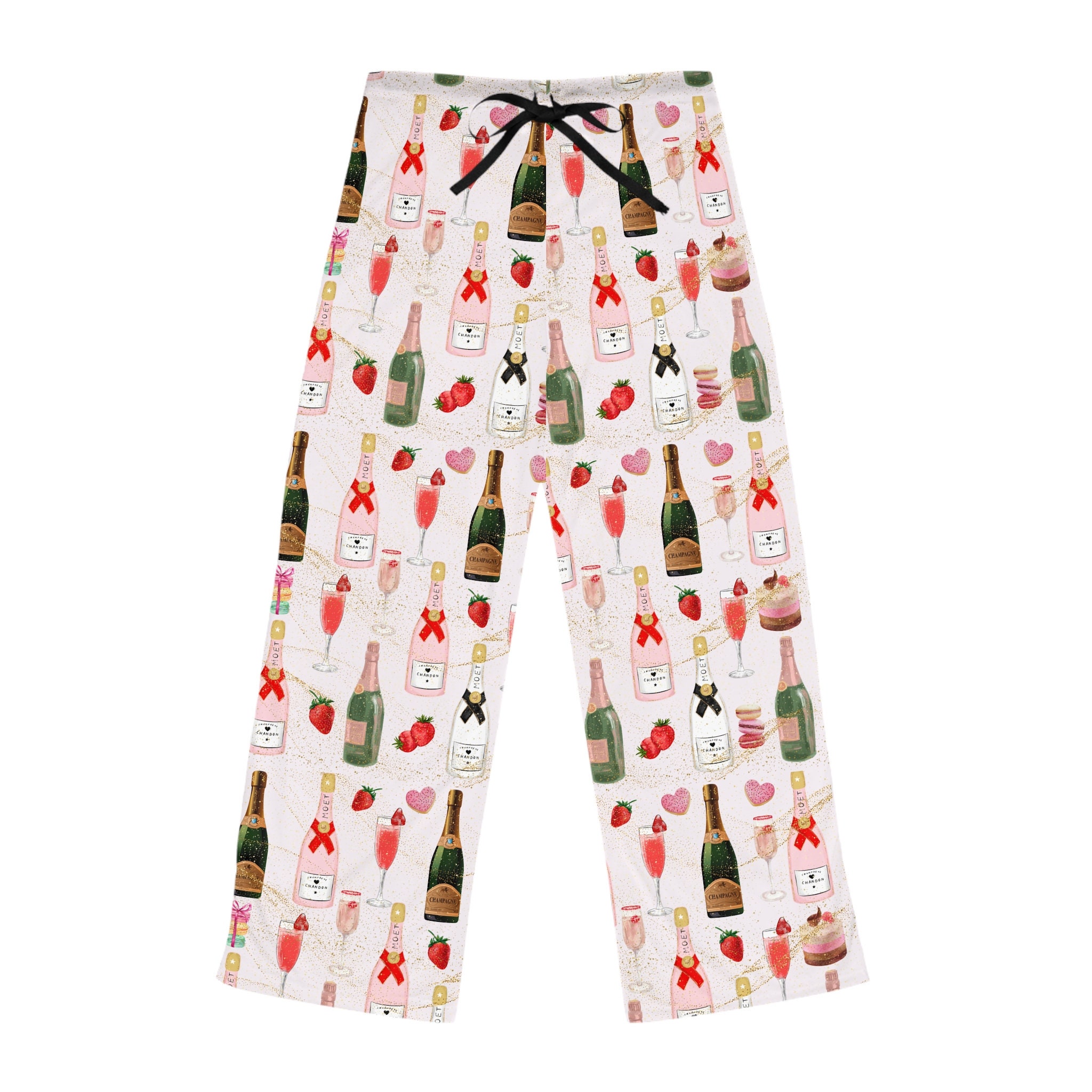 I Love Champagne Women Pajama Pants Alcohol Pjs Perfect Bridal and New ...