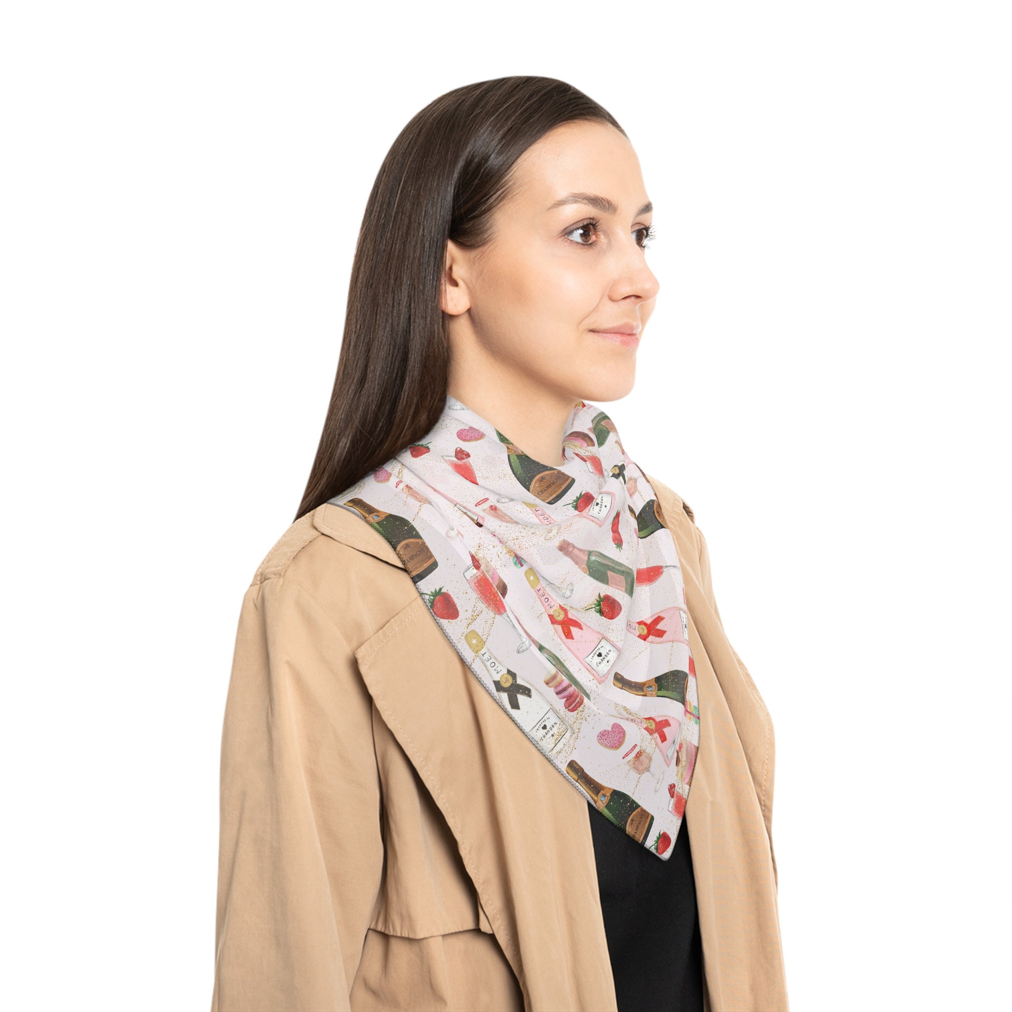I Love Champagne Scarf - Elegant and Sparkling Accessory - Perfect New ...