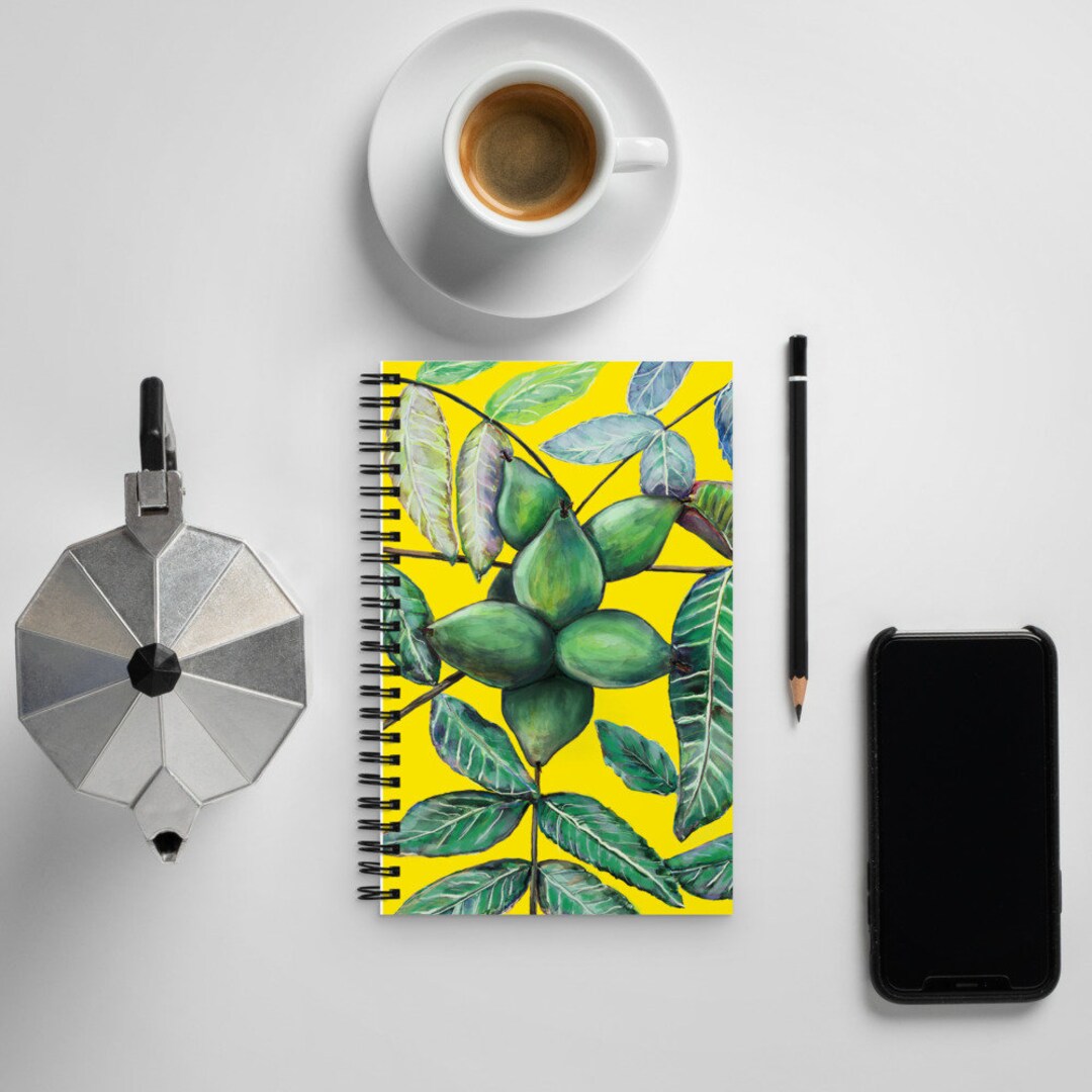 Spiral Tropical Notebook, Tropical Planner, Notebook Gift, Tropical ...