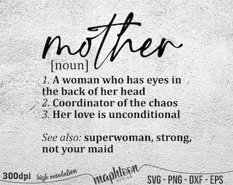 Mom Definition Svg - Etsy