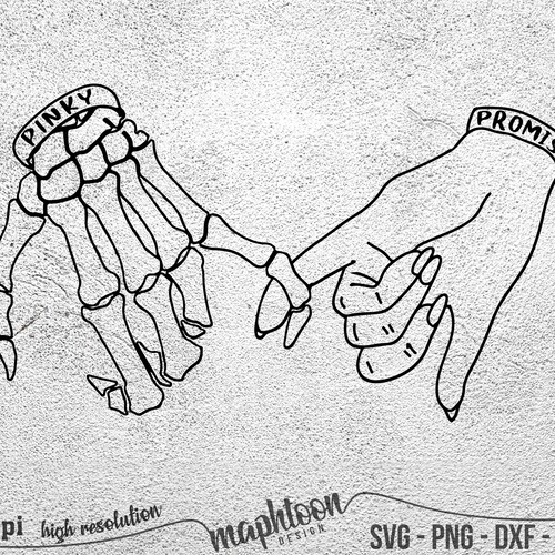 Pinky Promise Skeleton Svg Skeleton Hands Svg Skeleton Hand - Etsy