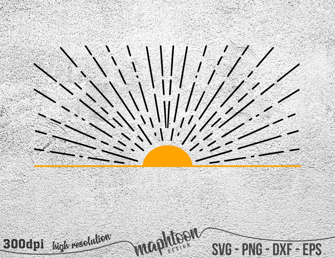 Sun Svg, Sun Png, Sun Ray Svg, Sunburst Svg, Summer Svg, Retro Sun Png ...