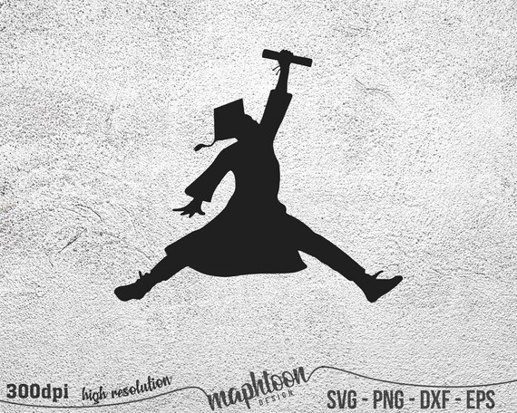 Graduation Jumping Silhouette