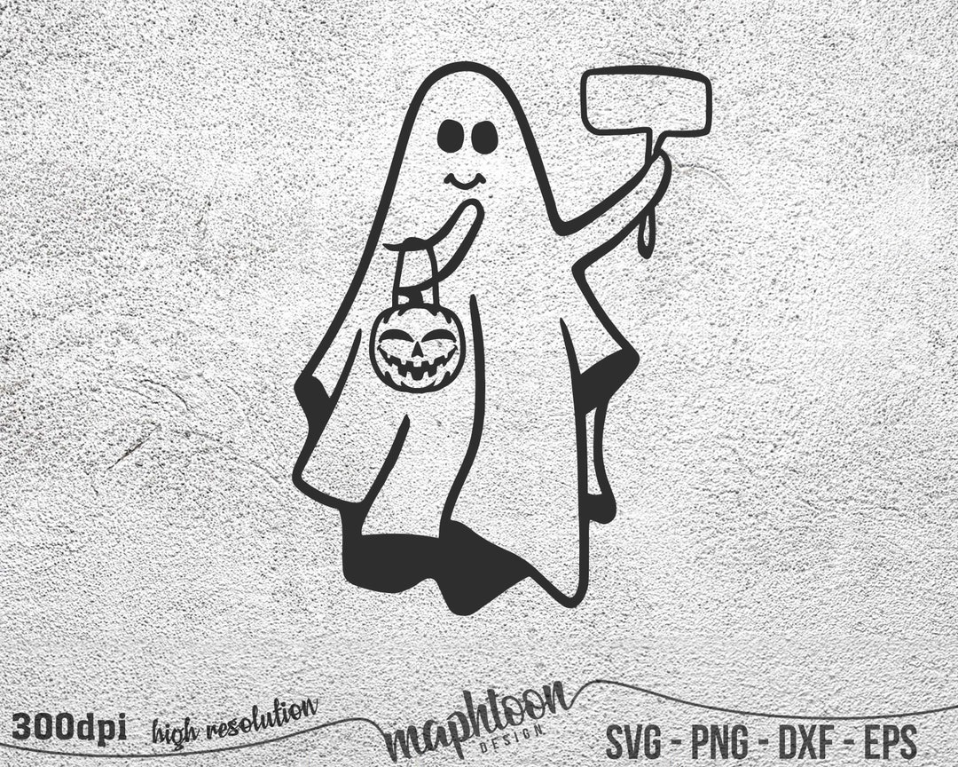 Ghost SVG, Halloween Svg, Spooky Ghost Svg, Spooky Vibes Svg, Halloween ...