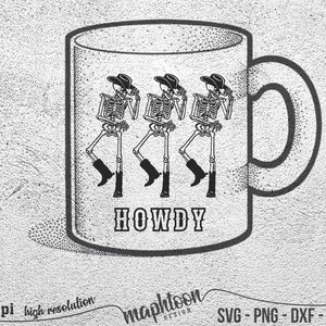 Howdy Cowboy Svg, Skeleton Cowboy Svg, Dancing Skeleton Svg, Boho Svg ...