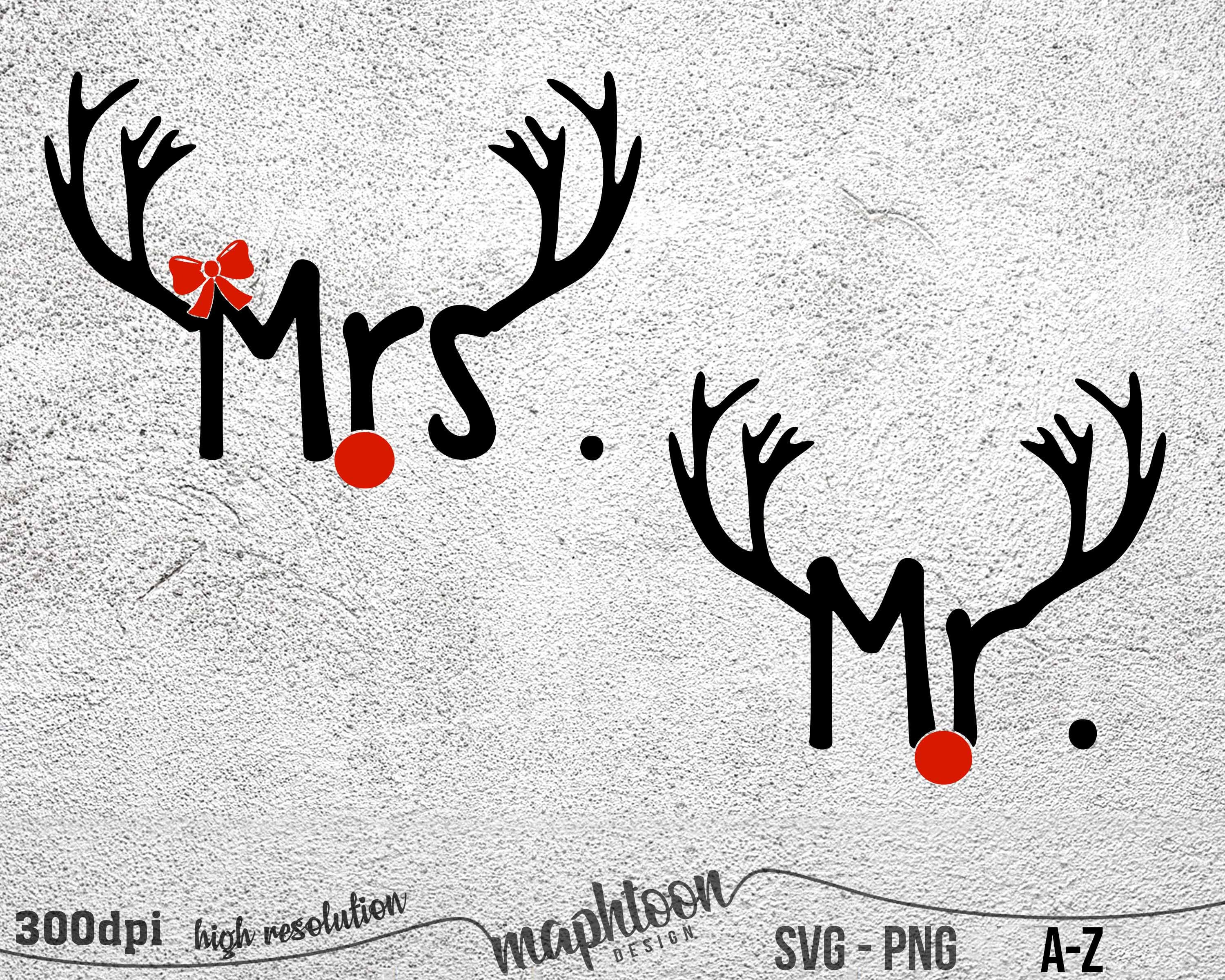 Mr and Mrs Christmas Svg Mr Mrs T Svg Couples Christmas Svg - Etsy