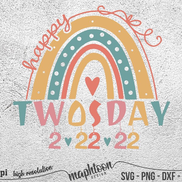 Happy Twosday Svg - Etsy