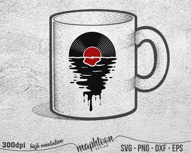 Vinyl Record SVG Vinyl Record PNG Dripping Vinyl Record SVG - Etsy