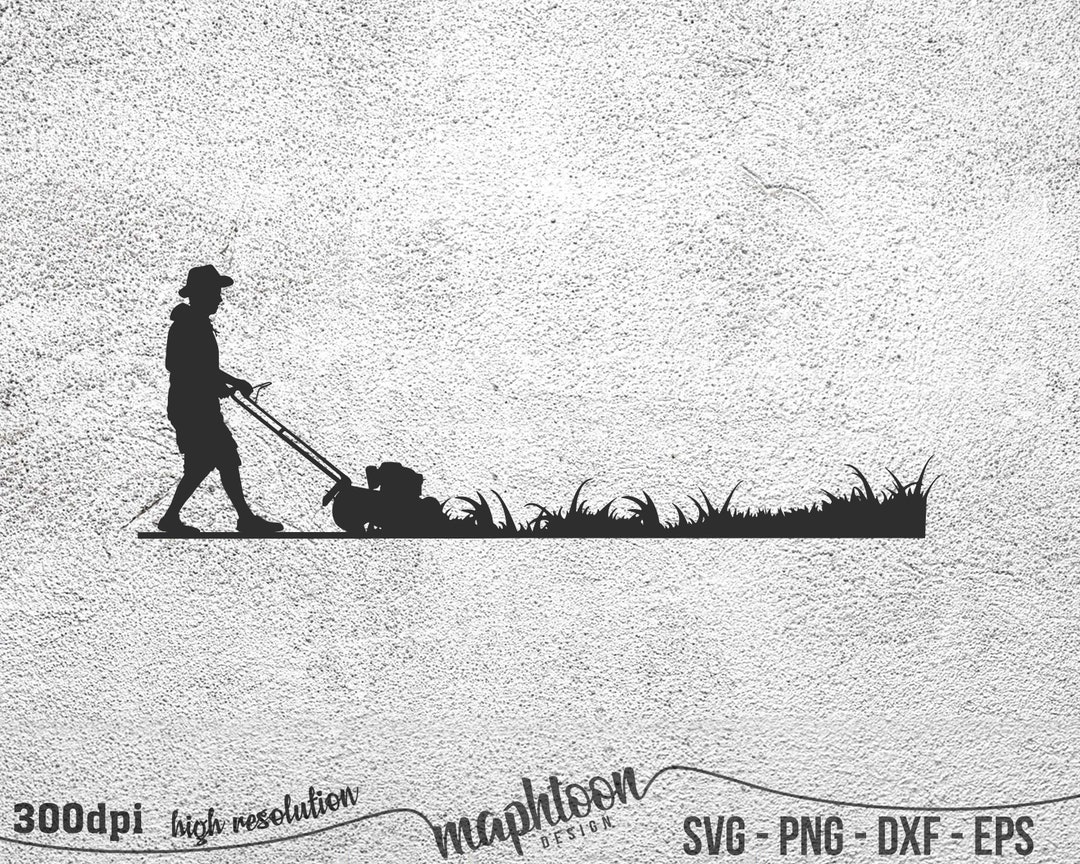 Mowing Svg, Lawn Mower Service Png, Gardening Clipart, Landscape Artist ...