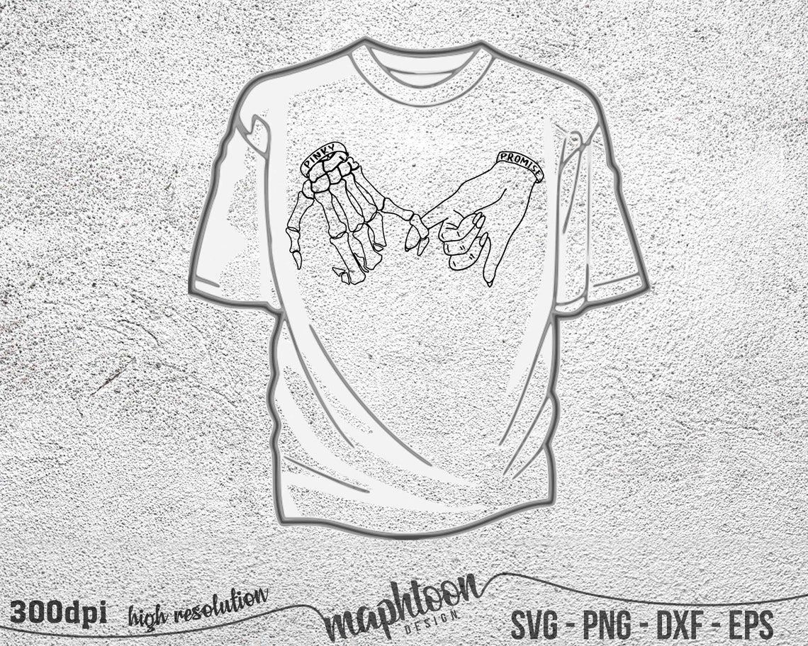 Pinky Promise Skeleton Svg Skeleton Hands Svg Skeleton Hand - Etsy