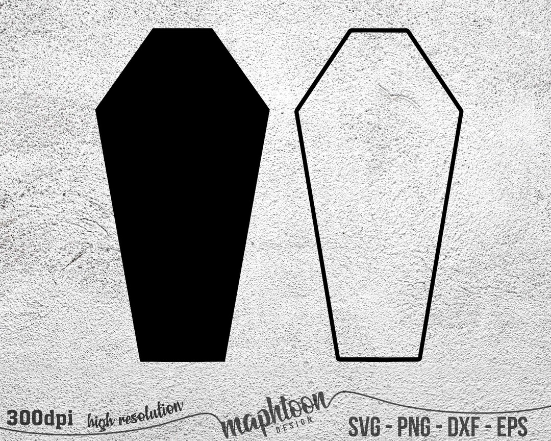 Coffin SVG Files, Halloween Coffin SVG, Coffin Cut Files, Coffin Casket ...