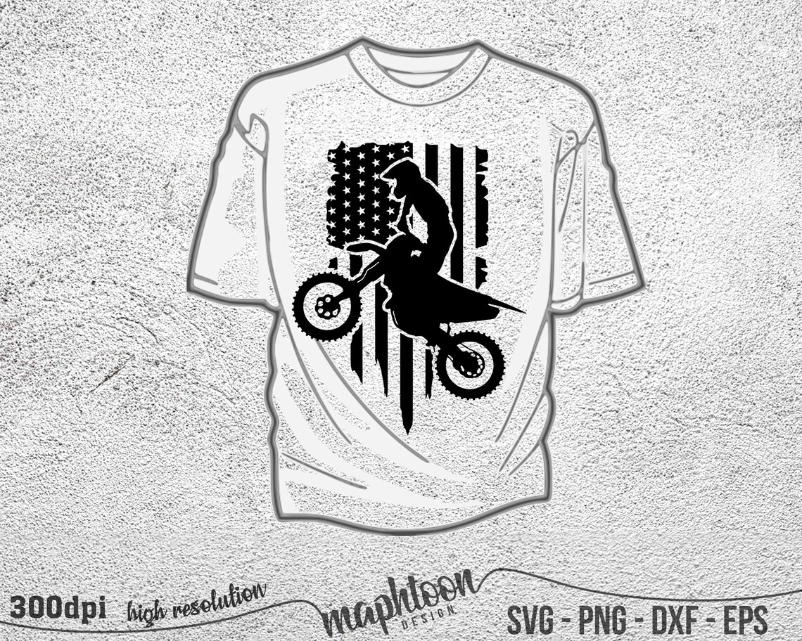 Motocross Flag Svg Dirt Bike Flag Svg Motocross American - Etsy Canada