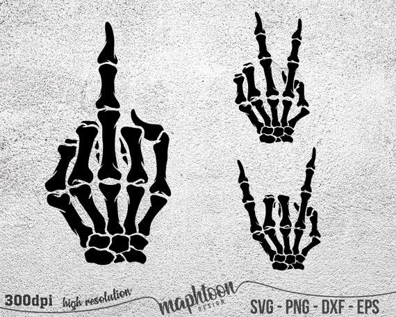 Skeleton Hands Svg Skeleton Rock Svg Halloween Svg - Etsy