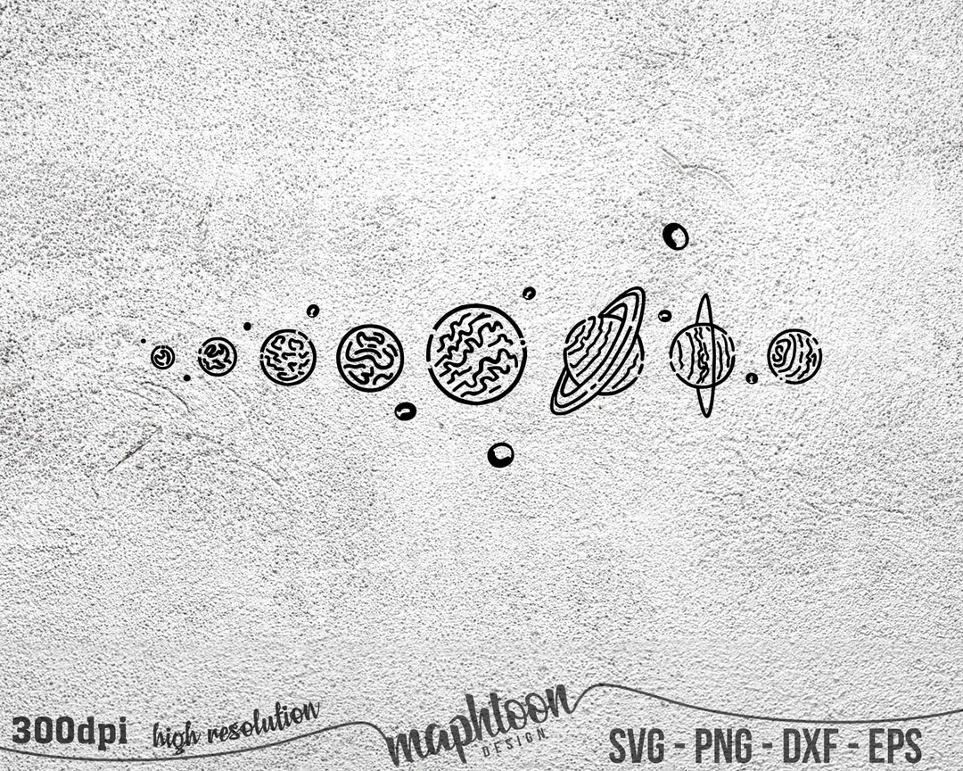 Planets Svg, Galaxy SVG, Celestial SVG, Space SVG, Mystical Svg, Solar ...
