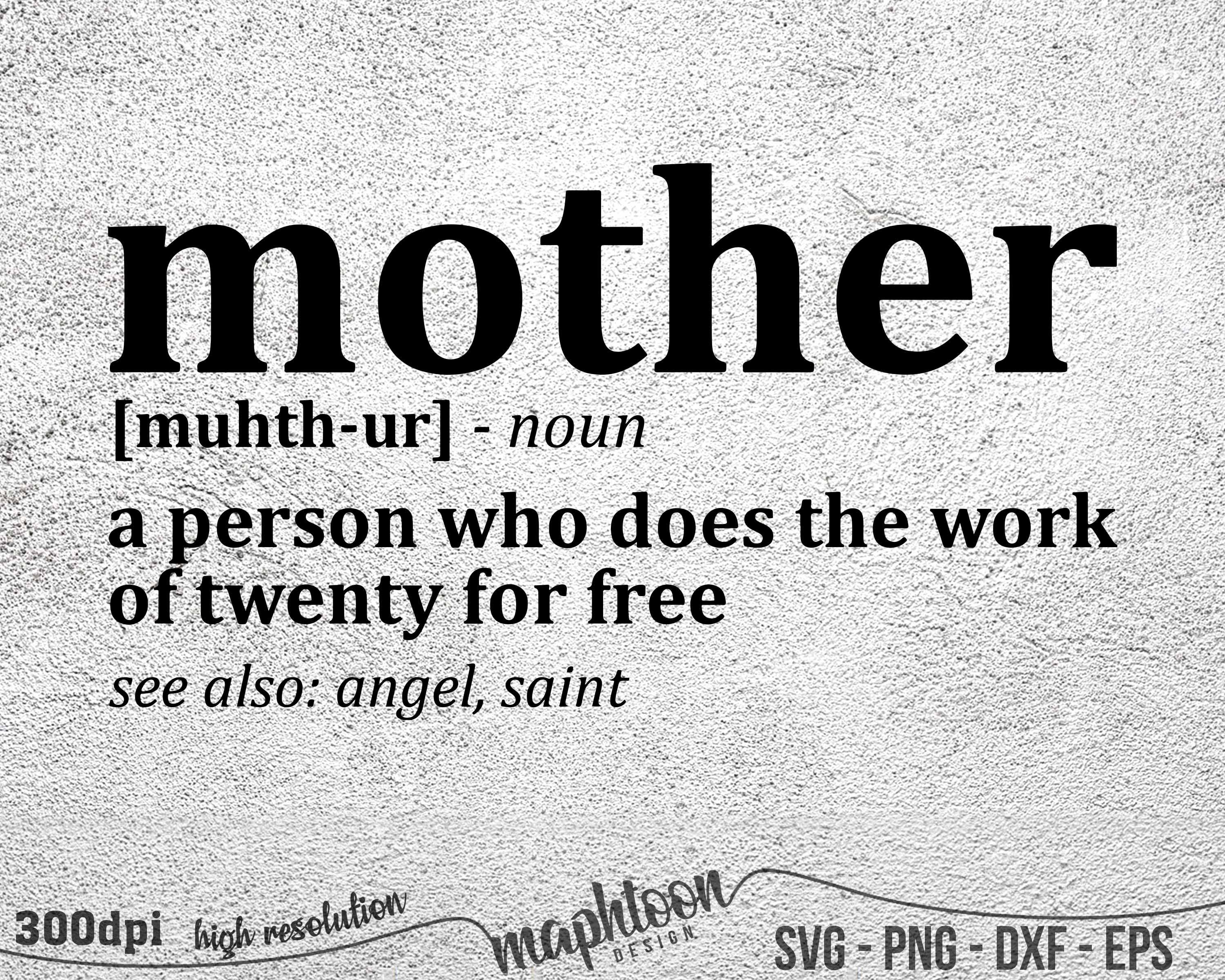 Mutter Definition Svg Muttertag svg Mutter Definition Svg | Etsy