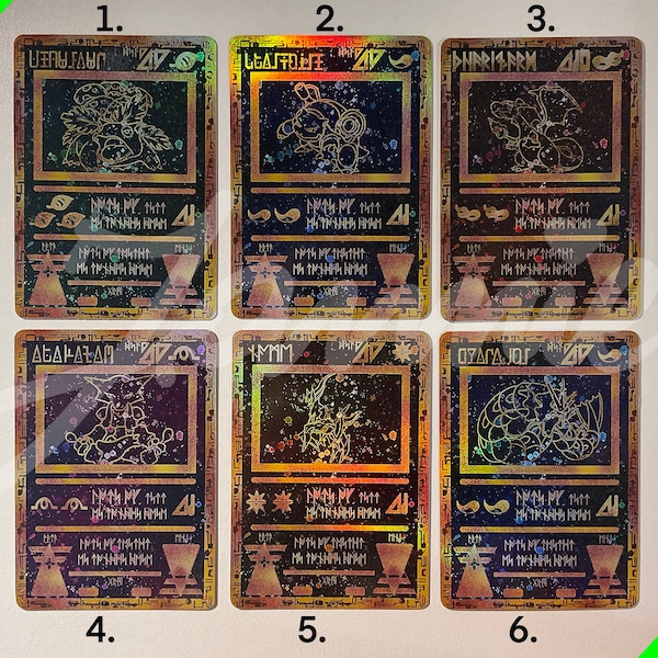 Pokemons Custom Card - Etsy