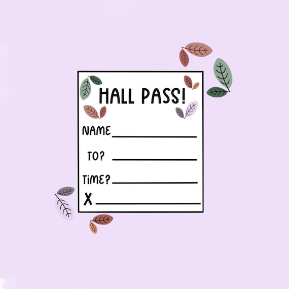 Printable Classroom Passes