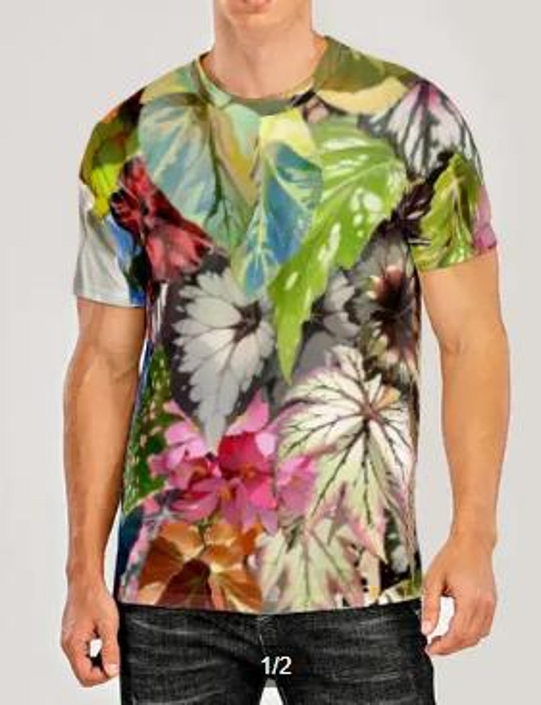 Begonia T-shirt Colorful - Etsy