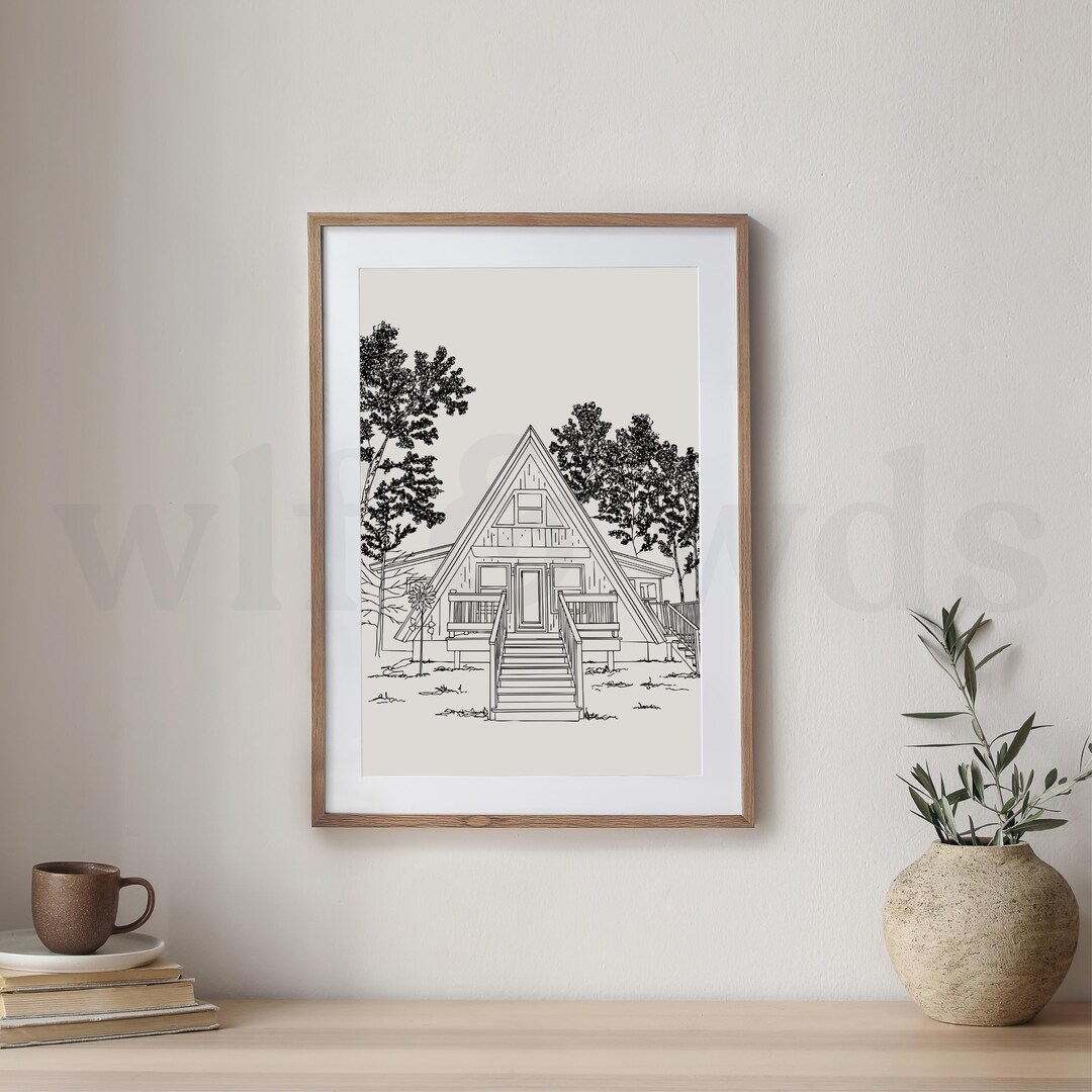Custom Home/cabin Print - Etsy