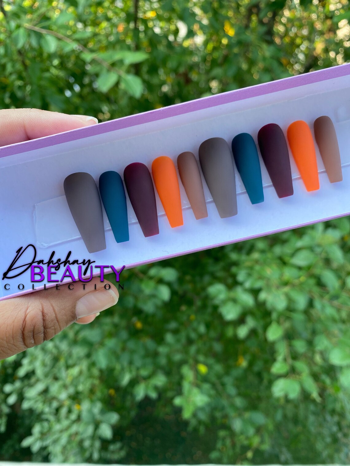 The Fall Basics Press on Nail Set | Long Fall Nails | Ombre Autumn ...