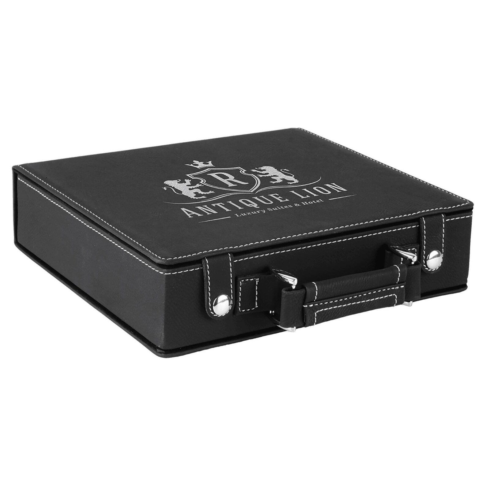 Personalized Poker Set With Case – Custom Leatherette 100 Chip Set ...