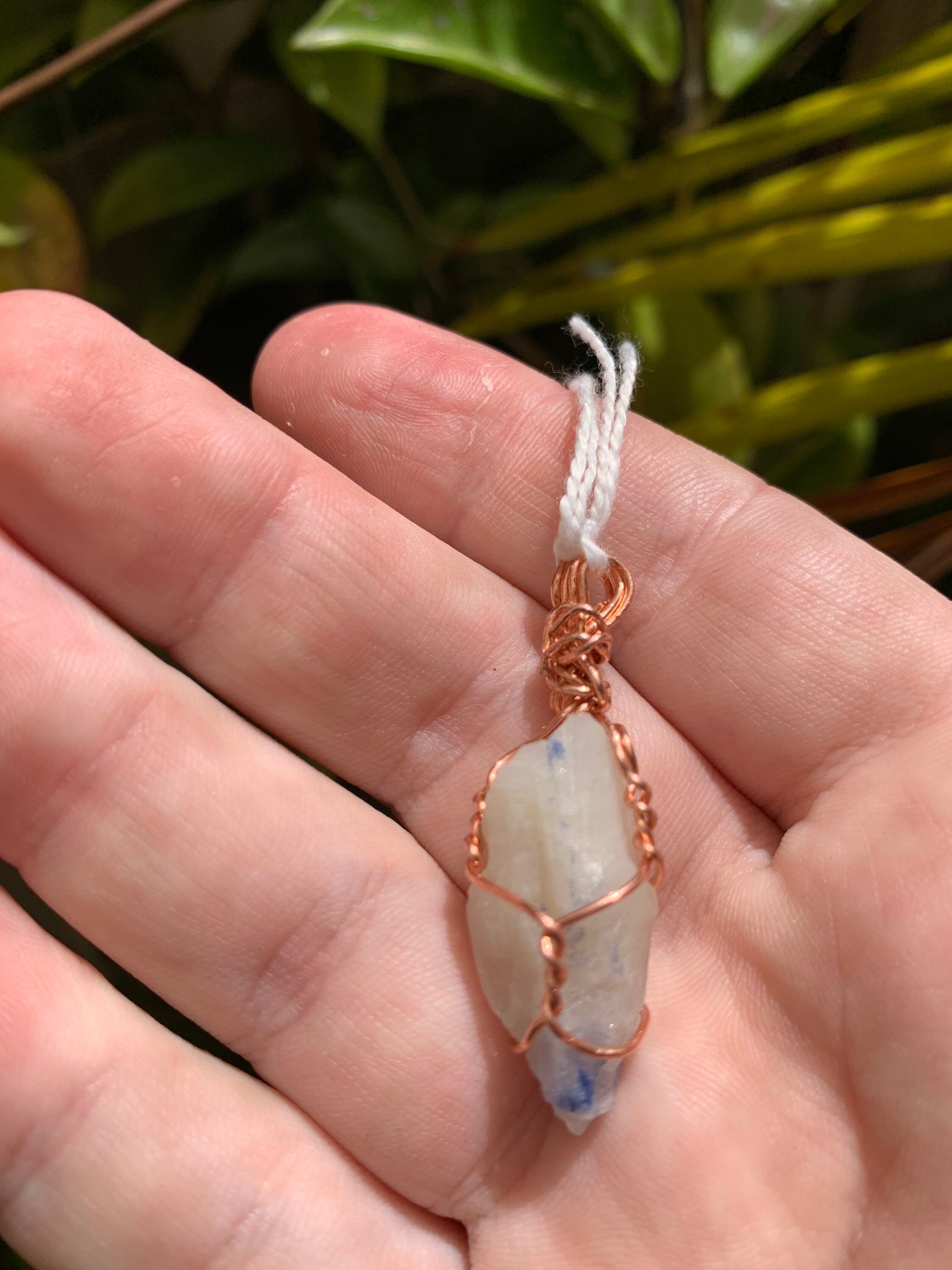 Raw Spirit Quartz and Raw Dumortierite Quartz Pendants - Etsy Australia