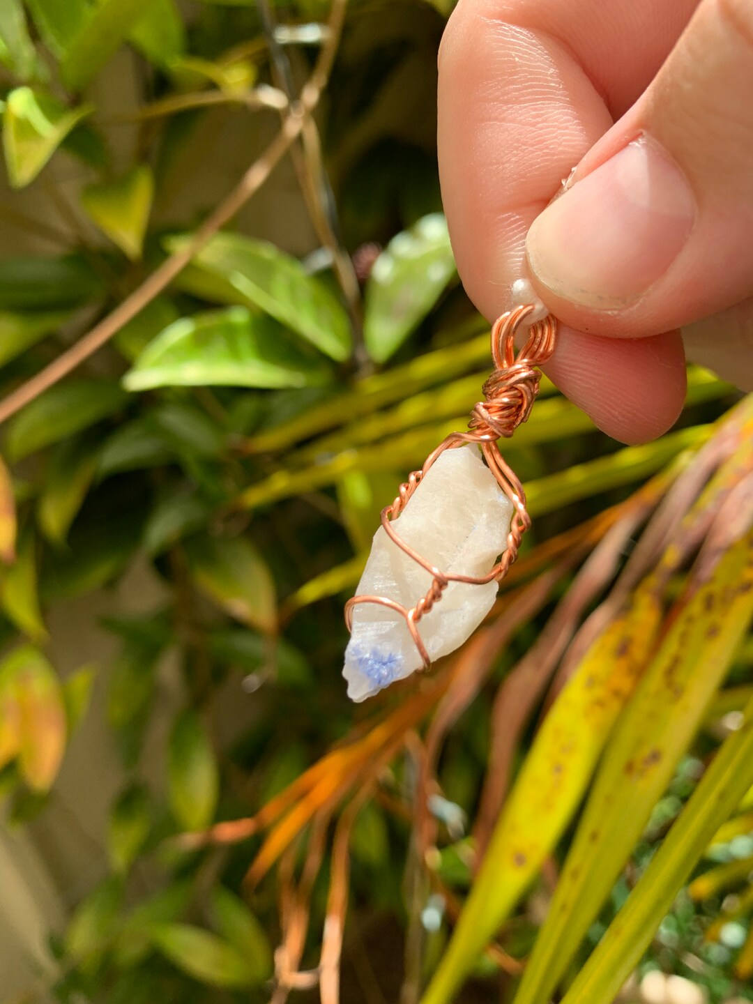 Raw Spirit Quartz and Raw Dumortierite Quartz Pendants - Etsy Australia