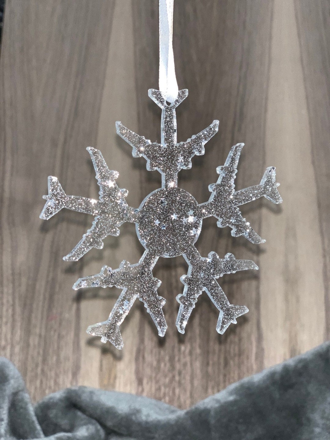 Luxury Airplane 747 Christmas Snowflakes (4 Pack) - Pre-order - Etsy UK