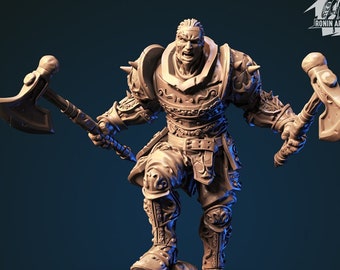 Human Barbarian Dnd Miniature human Fighter Miniatures for - Etsy