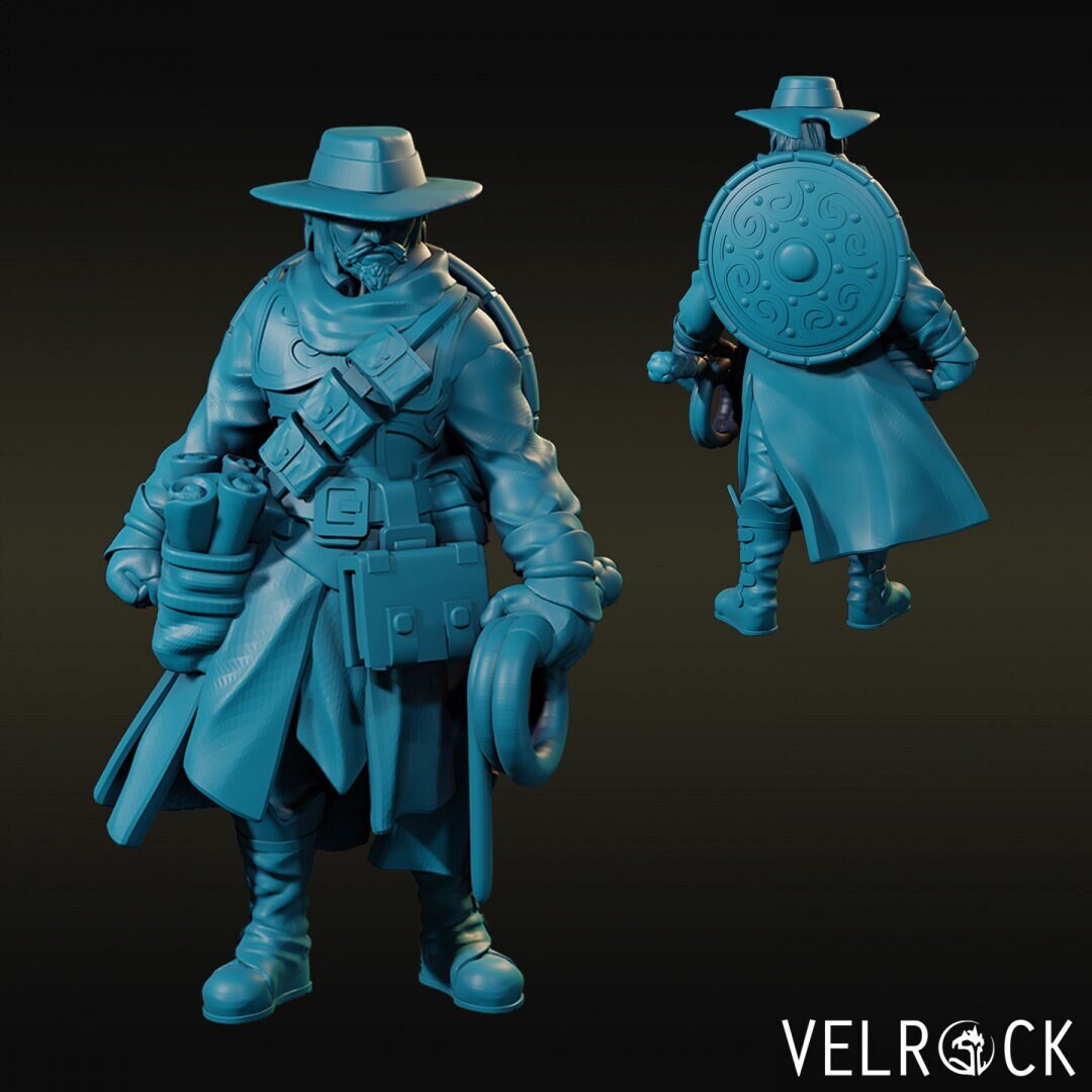 Archeologist Wizard | Velrock | 3d Printed Resin Miniature | Mini ...