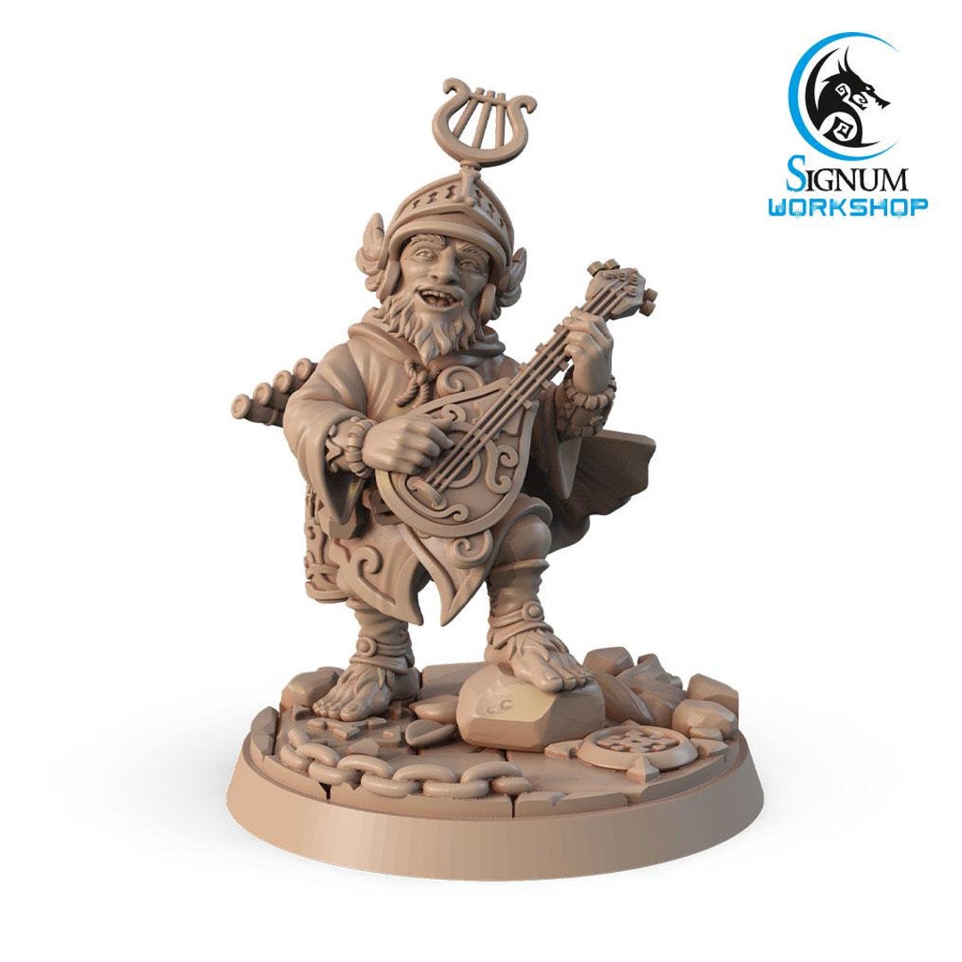Hobbit Bard With Lute Signum Workshop 3d Printed Resin Miniature Mini ...