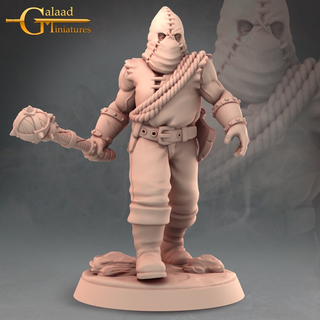 Executioner Bandit Galaad 3d Printed Resin Miniature Mini Fantasy ...