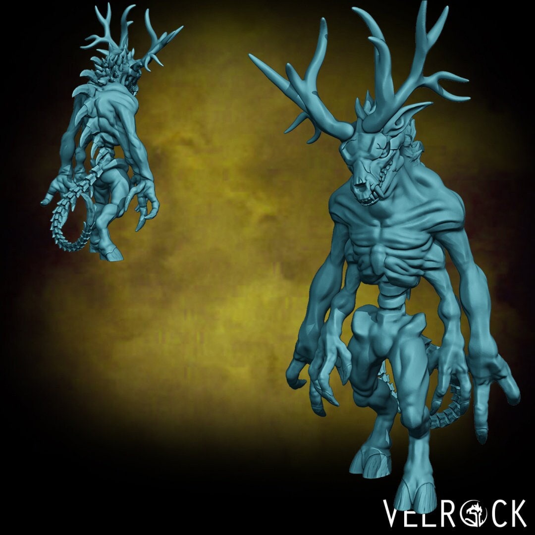 Wendigo, 2 Poses | Velrock | 3d Printed Resin Miniature | Mini ...