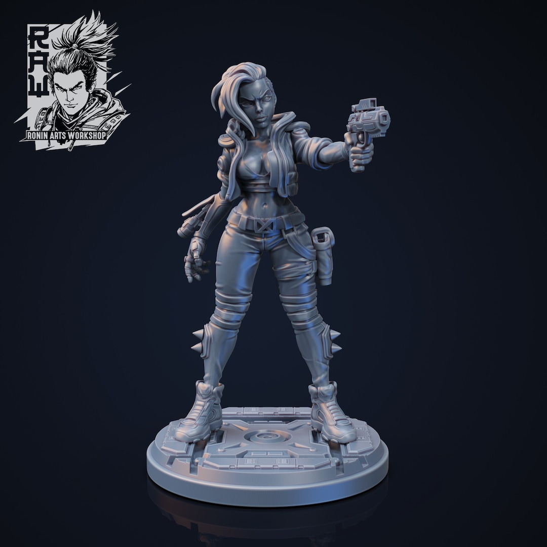 Spitfire Jen - Miniature - Mini - Figure - Model - D&D - Pathfinder ...