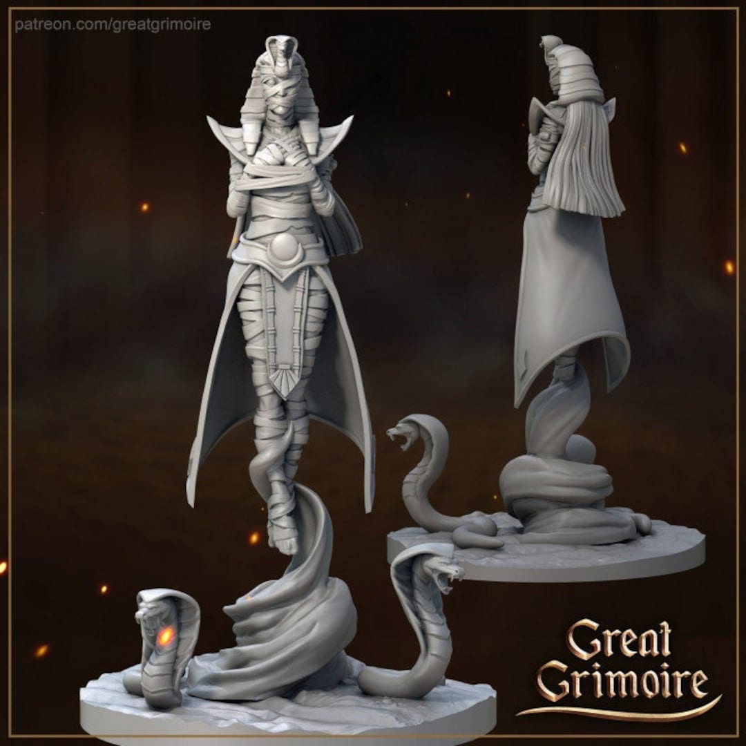 Snake Whisperer | Great Grimoire | 3d Printed Resin Miniature | Mini ...