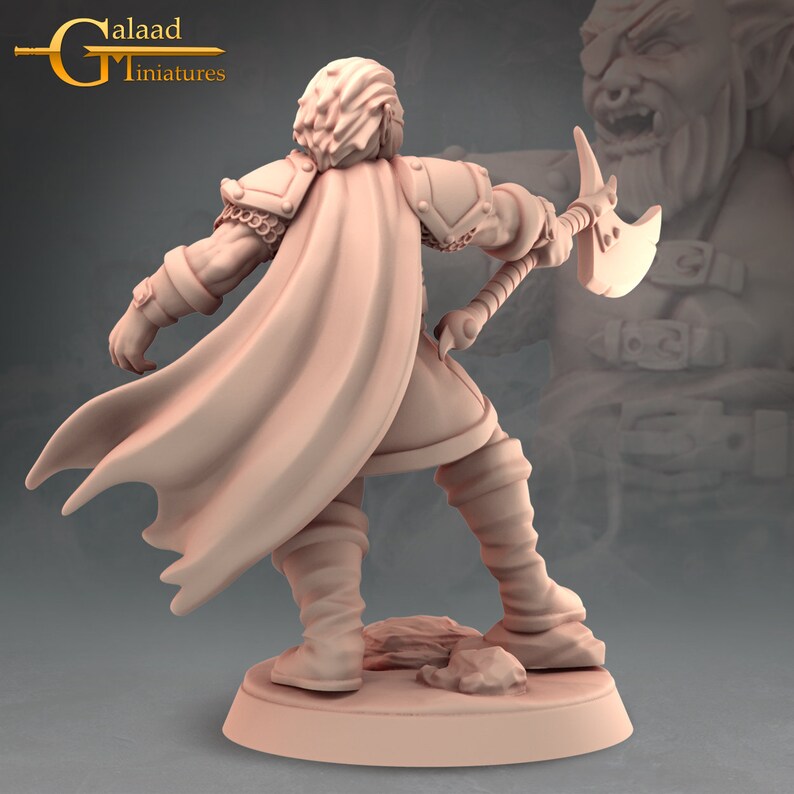 Half-orc Bandit Commander Galaad 3d Printed Resin - Etsy