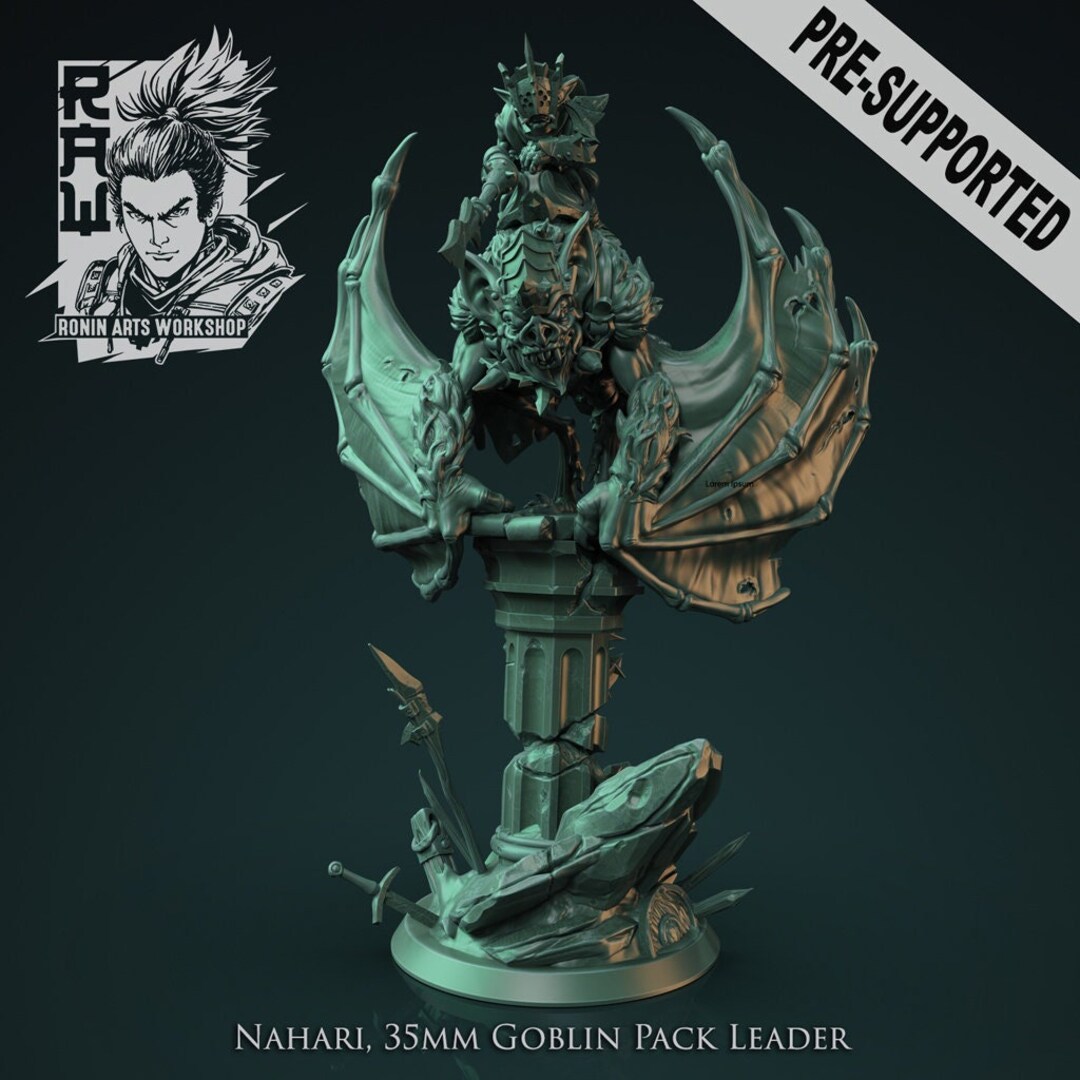 Nahari and Komori, Goblin Batrider | Ronin Arts | 3d Printed Resin ...