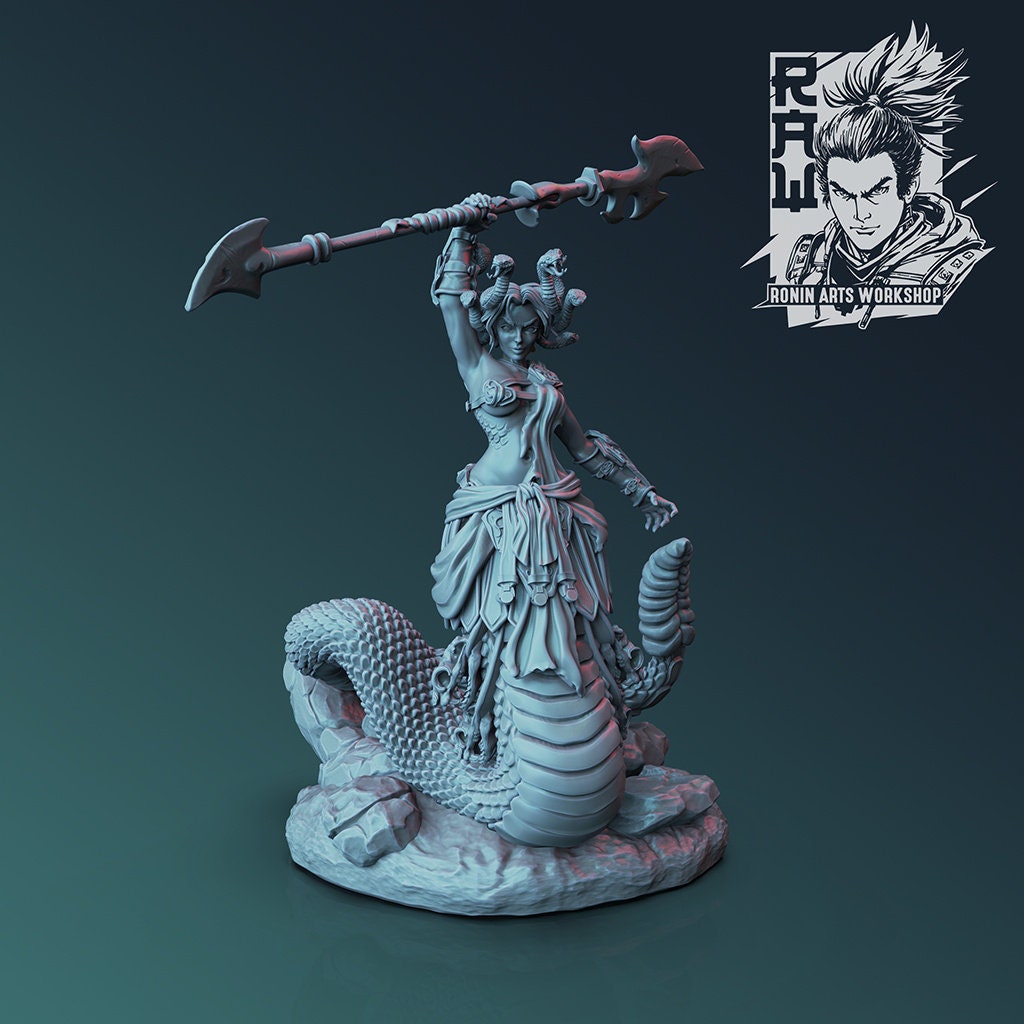 Gorgons, Scynthia and Sasskia, SFW/NSFW 35mm | Ronin Arts | 3d Printed ...