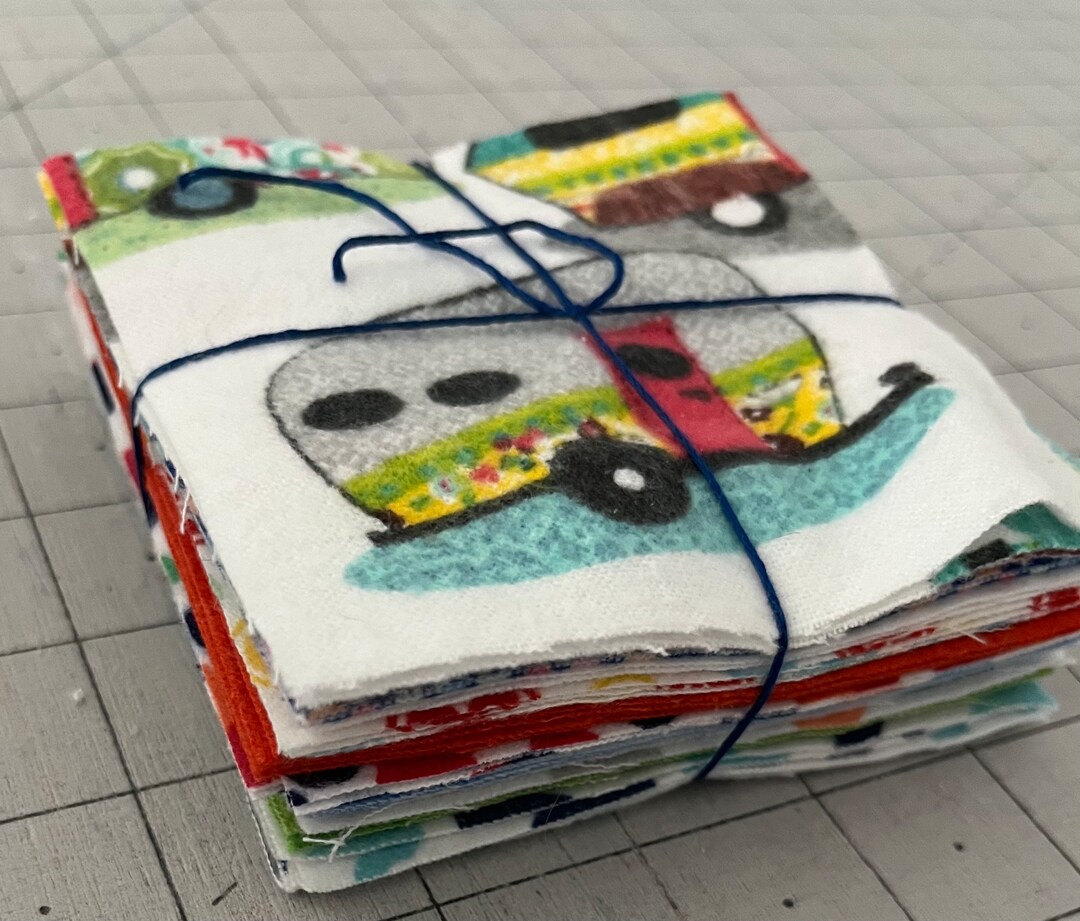 31 Four Inch Flannel Fabric Squares, Brights - Etsy