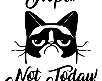 Grumpy Vinyl Decal - Etsy