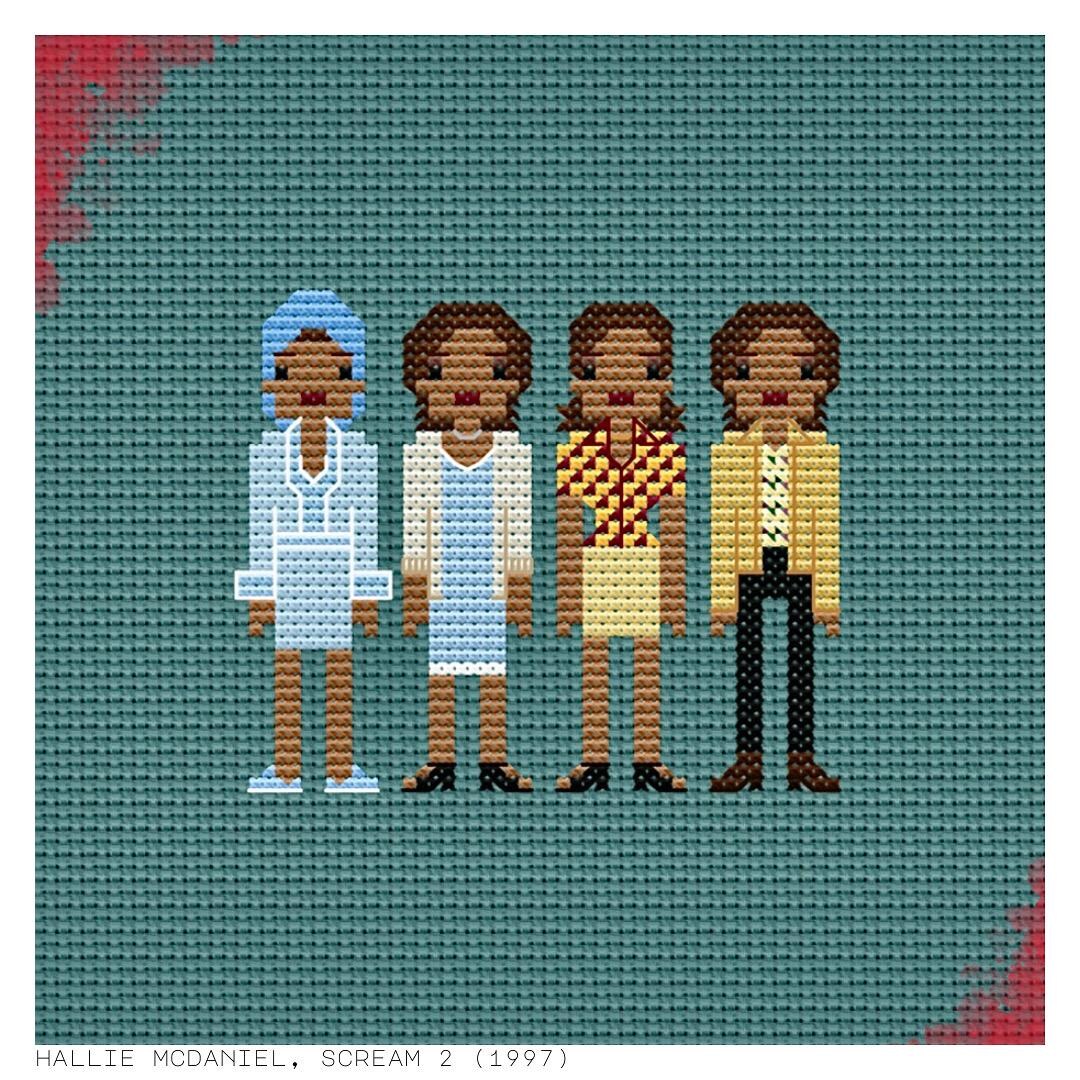 Hallie Mcdaniel - Scream 2 (1997) Parody - Horror - Cross Stitch ...