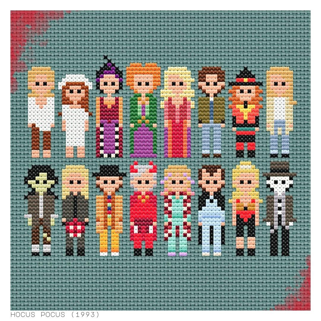 Hocus Pocus (1993) Parody - Cross Stitch Pattern - Horror Comedy ...
