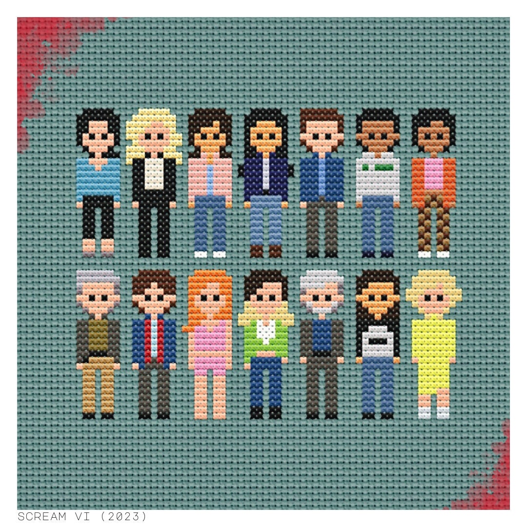 Scream VI (2023) Parody - Horror - Cross Stitch Pattern - Pixel Art - Etsy
